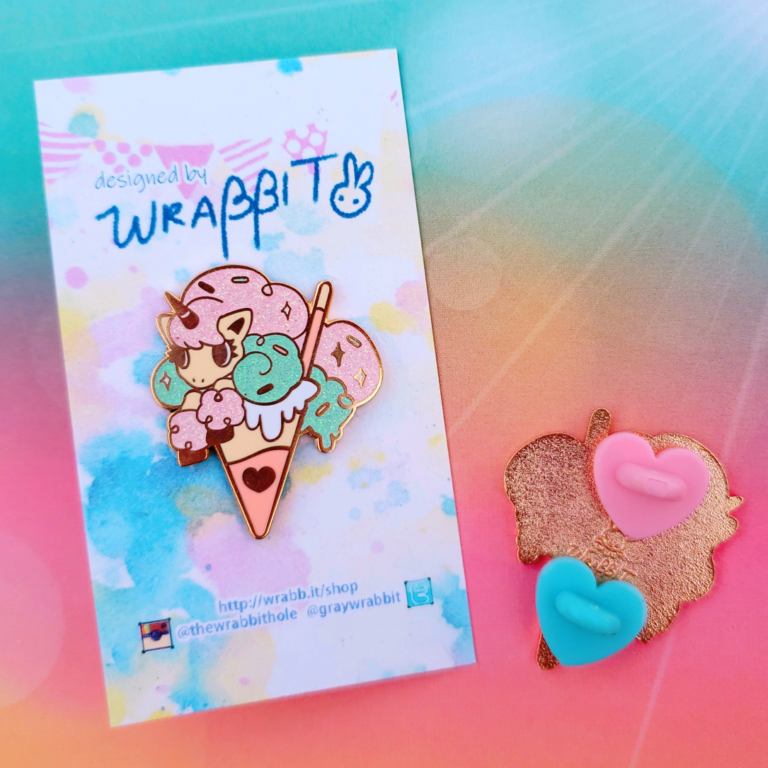Galarian Ponyta Enamel Pin – Wrabbit-Art