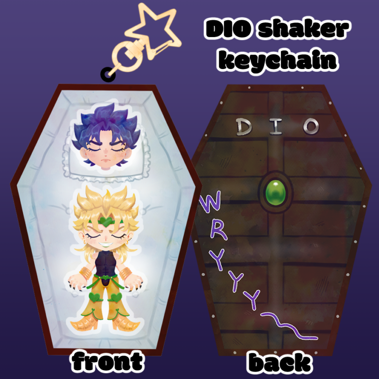 DIO Coffin Shaker Keychain – Wrabbit-Art