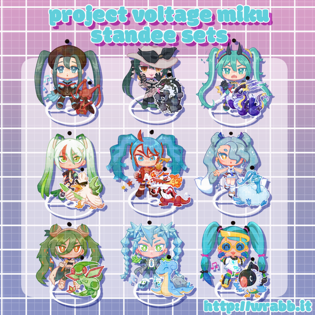 Project Voltage Miku Standee Sets – Wrabbit-Art
