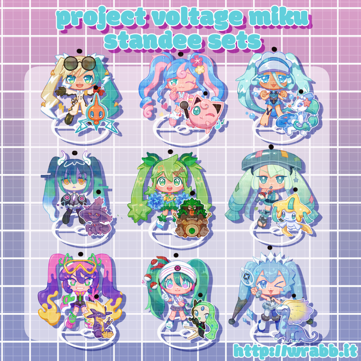 Project Voltage Miku Standee Sets – Wrabbit-Art